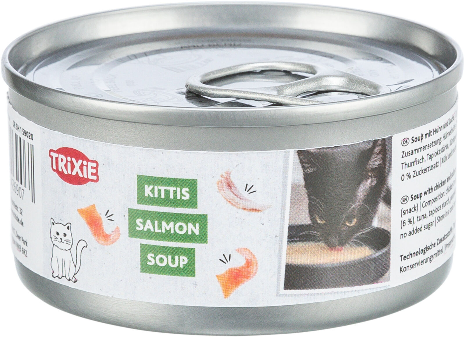 Trixie Soup with chicken & salmon, 4 x 80 g – petshopmalta.com