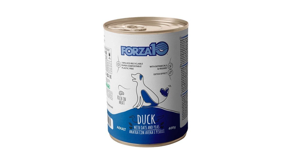 Forza 10 Duck With Oats & Peas, 400g tins – petshopmalta.com