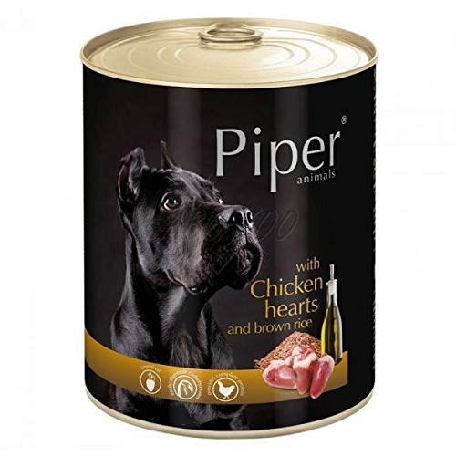 Piper dog wet food, tin - Chicken Hearts and Brown rice – petshopmalta.com