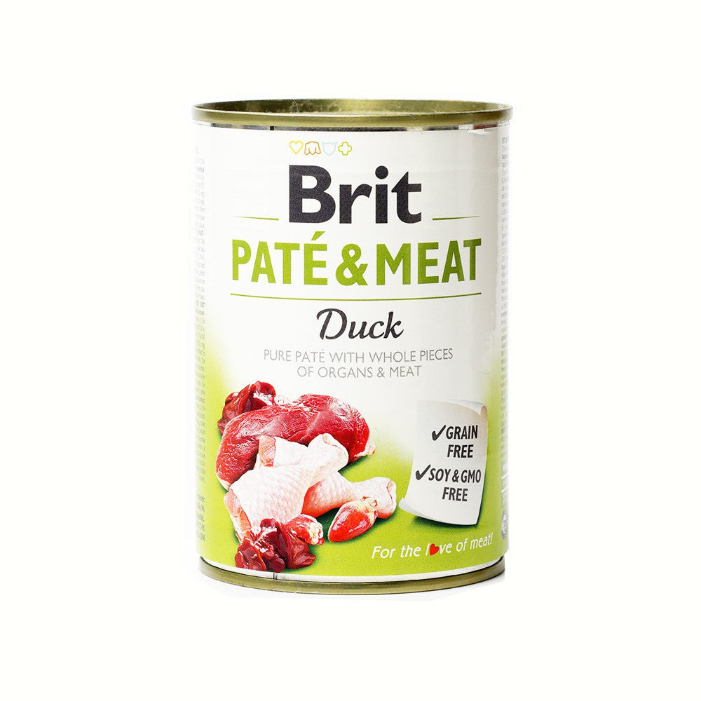 Brit Pate & Meat tins 400g - Duck – petshopmalta.com